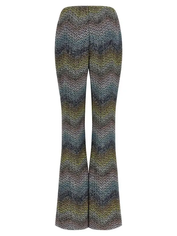 Missoni Lamé Viscose Pants With Micro Sequin Application - Multicolor