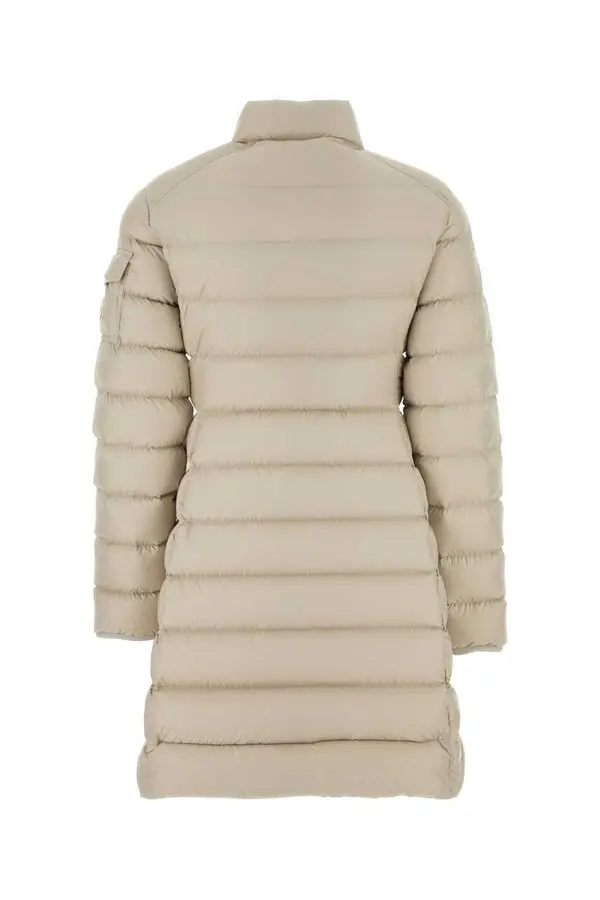 Moncler Sand Polyester Igresse Down Jacket - Brown