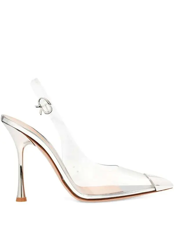 GIANVITO ROSSI Diana Pumps With 105mm Heel - Silver