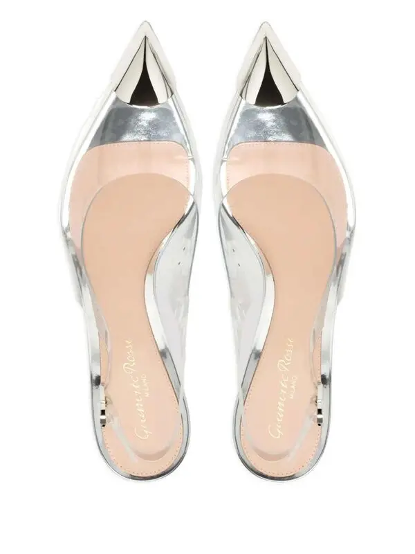 GIANVITO ROSSI Diana Pumps With 105mm Heel - Silver