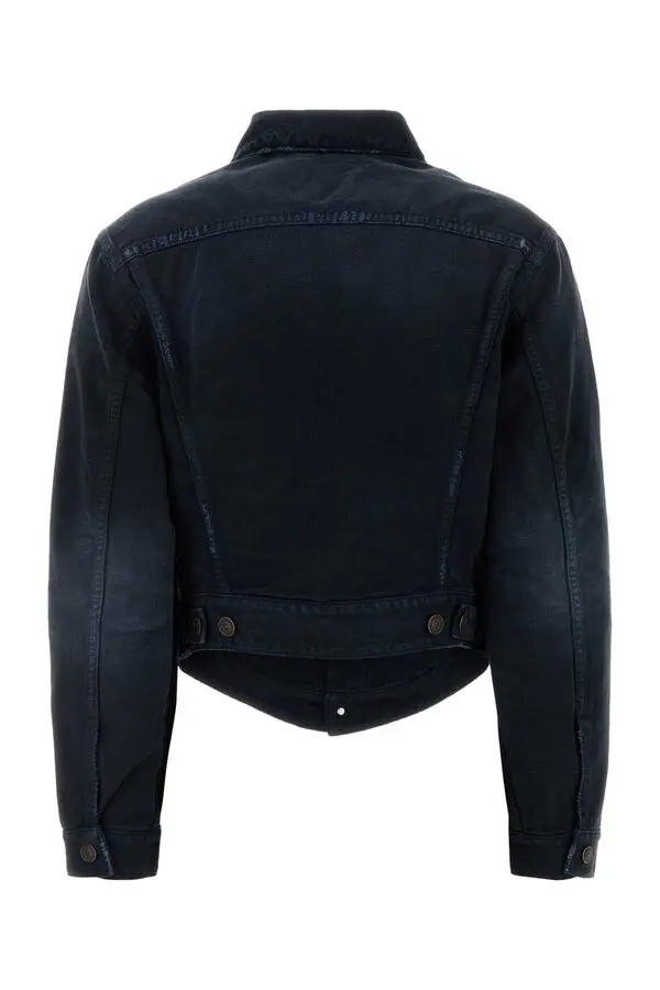 Balenciaga Dark Denim Jacket - Blue