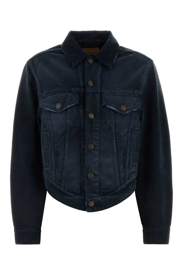 Balenciaga Dark Denim Jacket - Blue