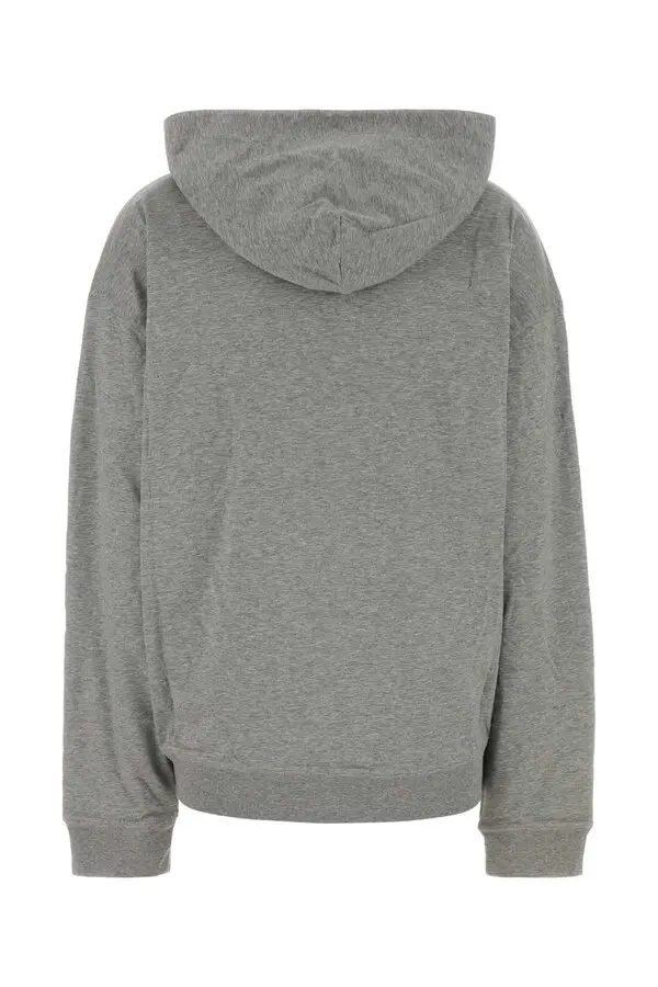 Miu Miu Full Zip Hoodie - Gray