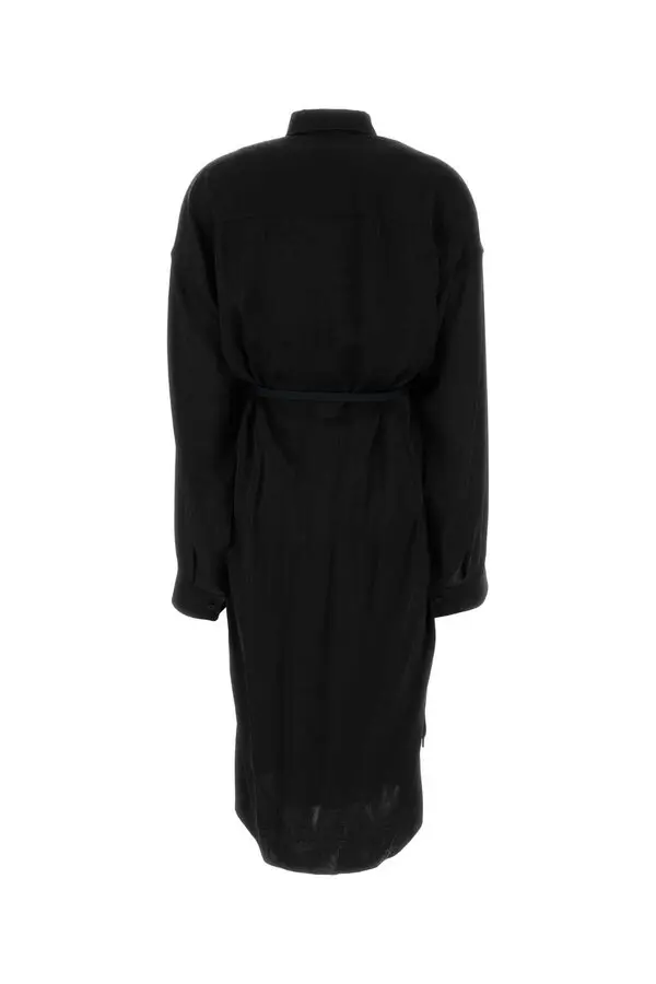 Balenciaga Satin Shirt Dress