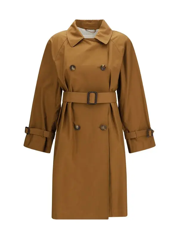 Max Mara Double-breasted Belted Coat