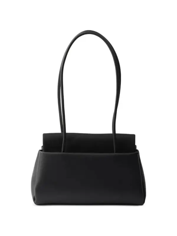 Prada Calf Leather And Re-nylon Medium Bag - Black