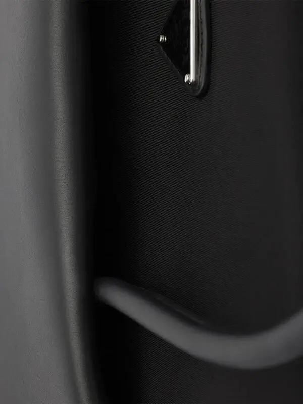 Prada Calf Leather And Re-nylon Medium Bag - Black