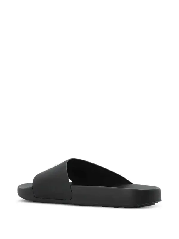 Givenchy Logo Slide Sandals - Black