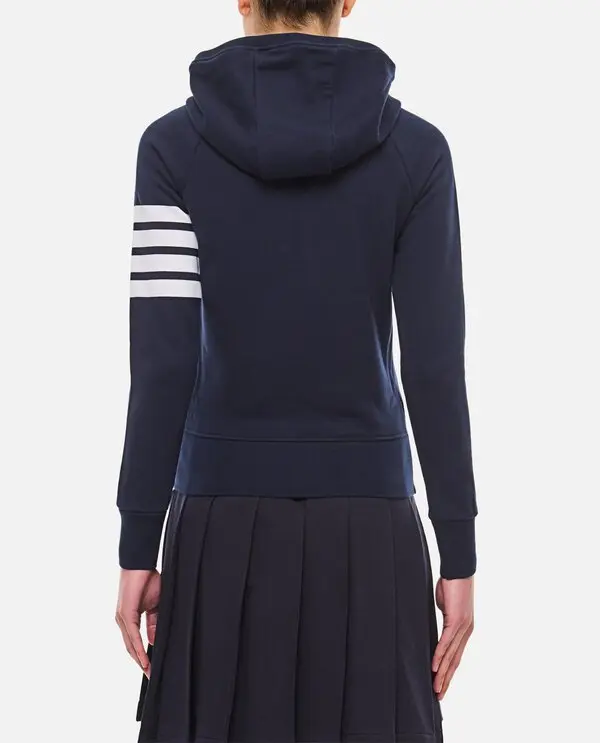 Thom Browne Classic Loopback 4-bar Zip Hoodie - Multicolor