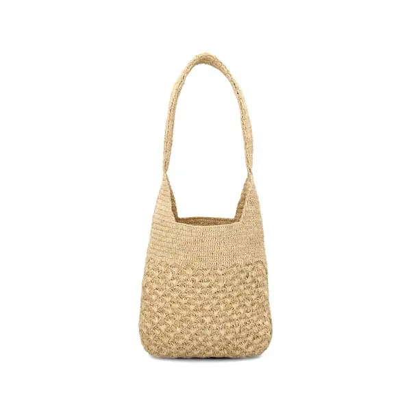 Isabel Marant Étoile Raffia Tote Bag With Logo Lettering