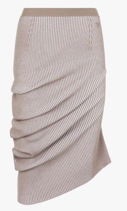 Fendi Organza Floral Print Midi Skirt - Multicolor