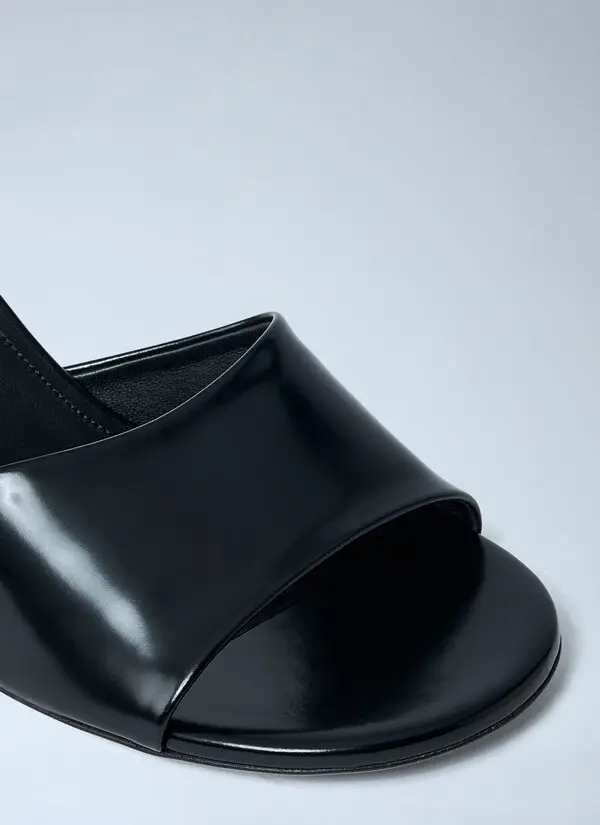 Jacquemus Les Mules Cuisto Open Toe Stiletto Heel Mules - Black