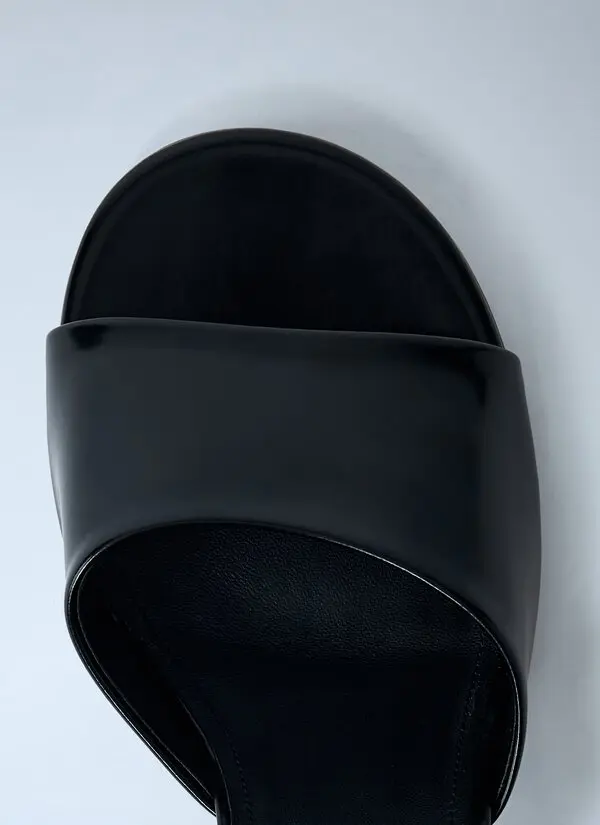 Jacquemus Les Mules Cuisto Open Toe Stiletto Heel Mules - Black