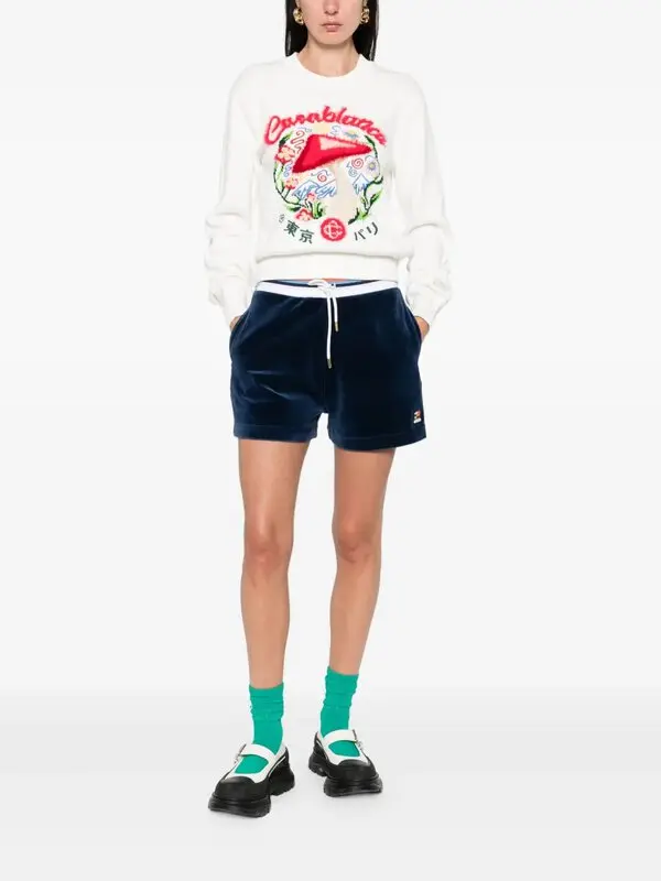 Casablanca Embroidered Crewneck Sweater - Multicolor