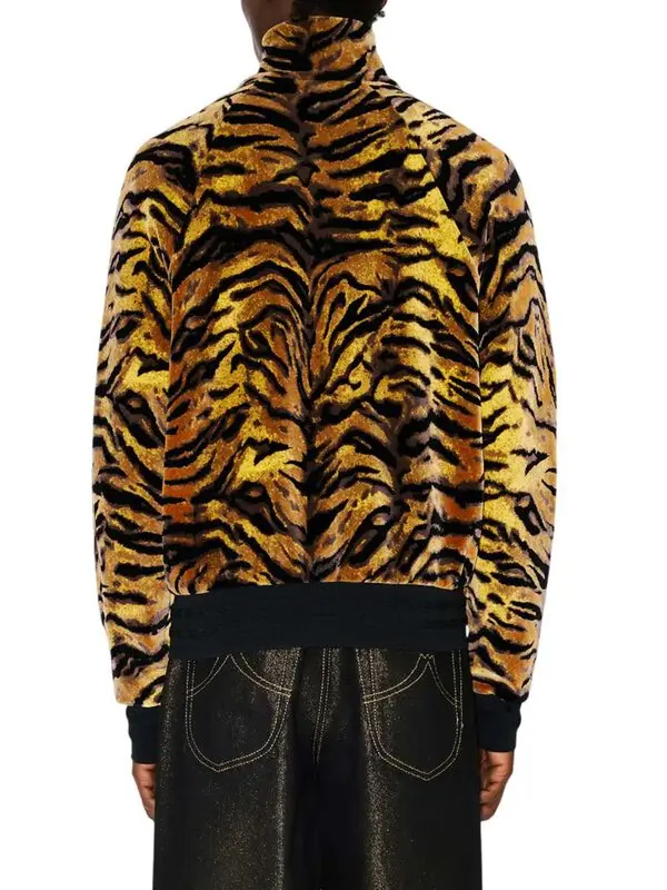 Kenzo Tiger Jacquard Velvet Track Jacket - Multicolor
