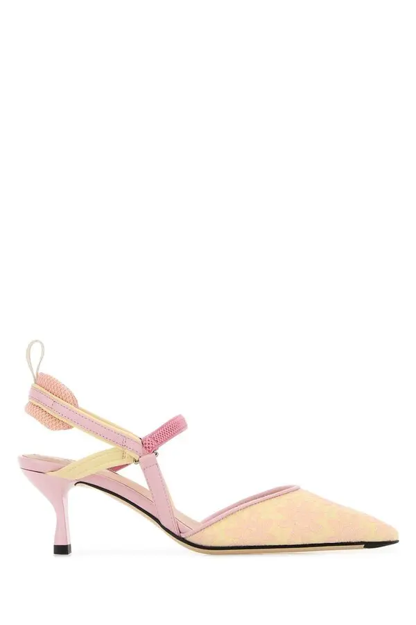Fendi Embroidered Canvas Colibrã¬ Lite Pumps - Multicolor