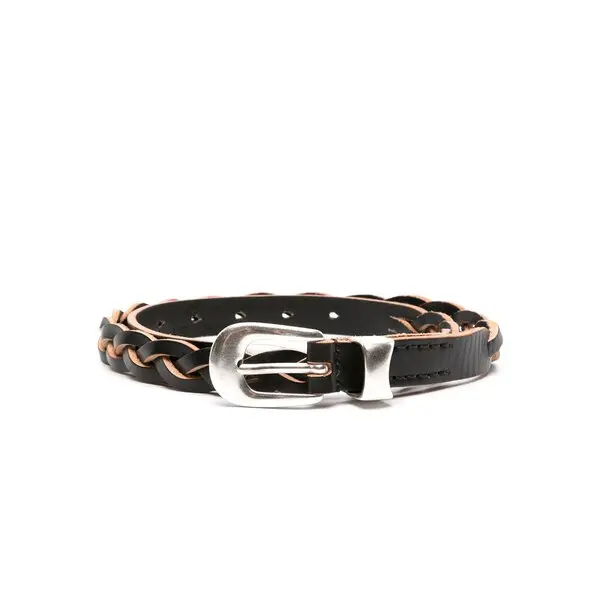 Our Legacy Braided Leather Belt - Black