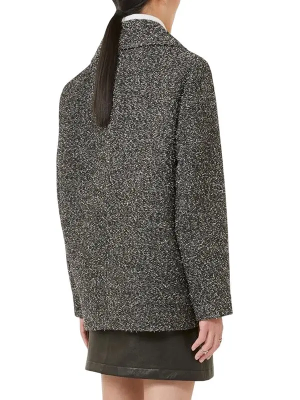 Sportmax Double-breasted Textured Wool Blend Jacket