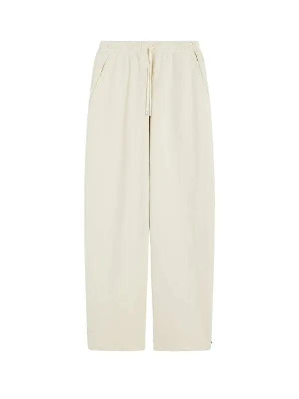 Sportmax Fleece Jersey Wide Leg Pants - White