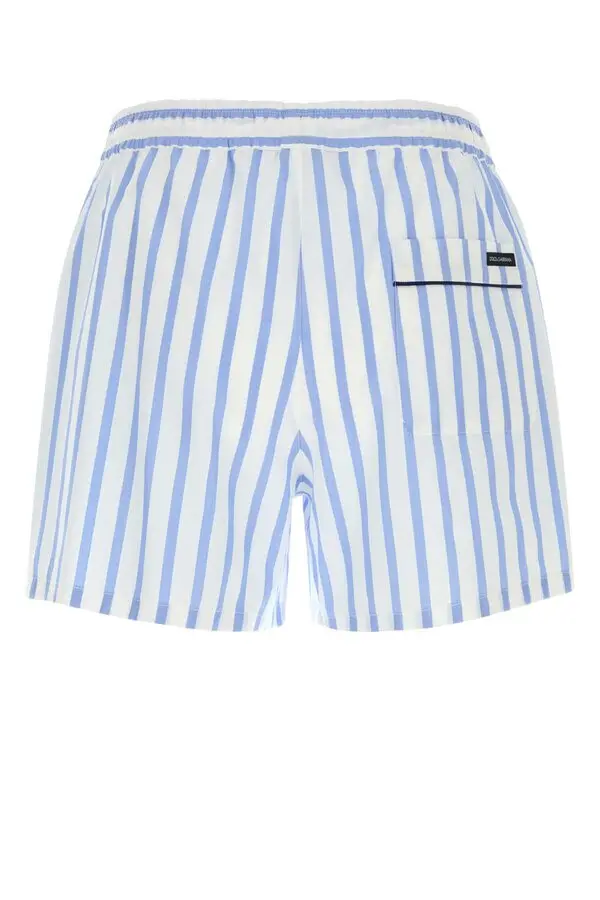 Dolce & Gabbana Embroidered Poplin Bermuda Shorts - Multicolor