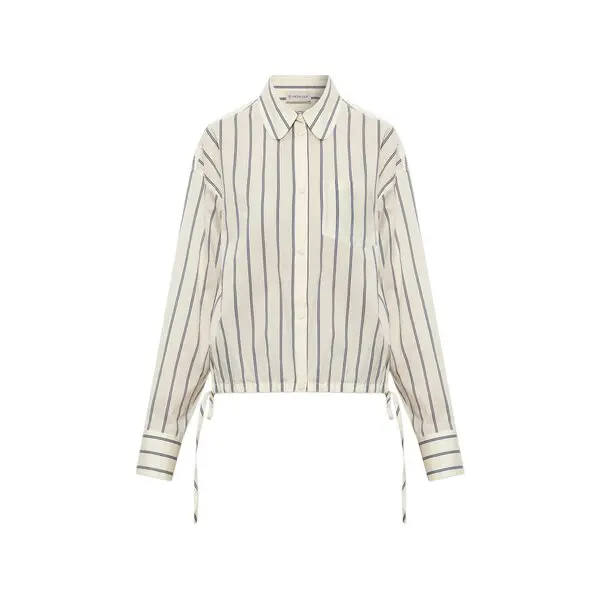 Moncler Striped Silk Cotton Shirt