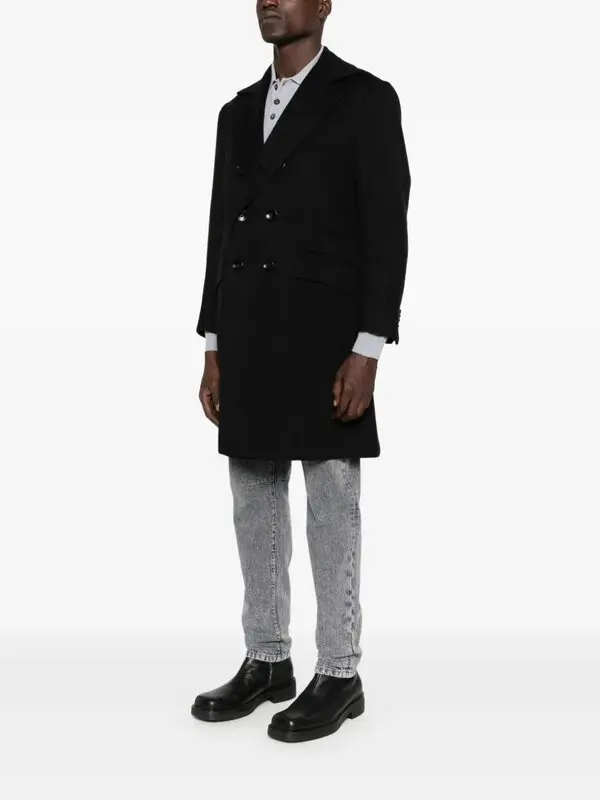 Kiton Double-breasted Cashmere Coat