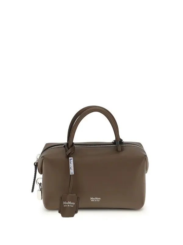 Max Mara Holdalls Leather Handbag - Brown