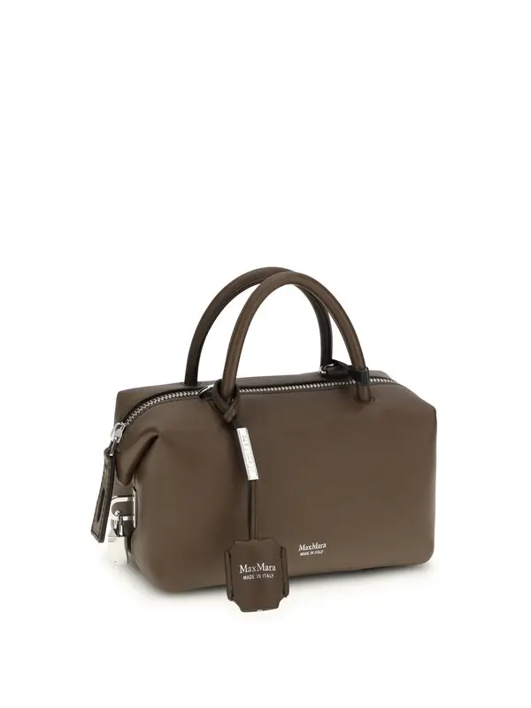 Max Mara Holdalls Leather Handbag - Brown