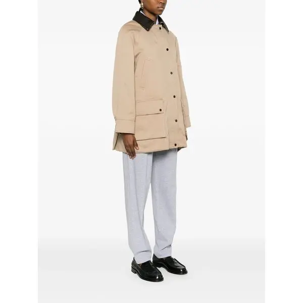 Brunello Cucinelli Oversized Houndstooth-pattern Collar Coat