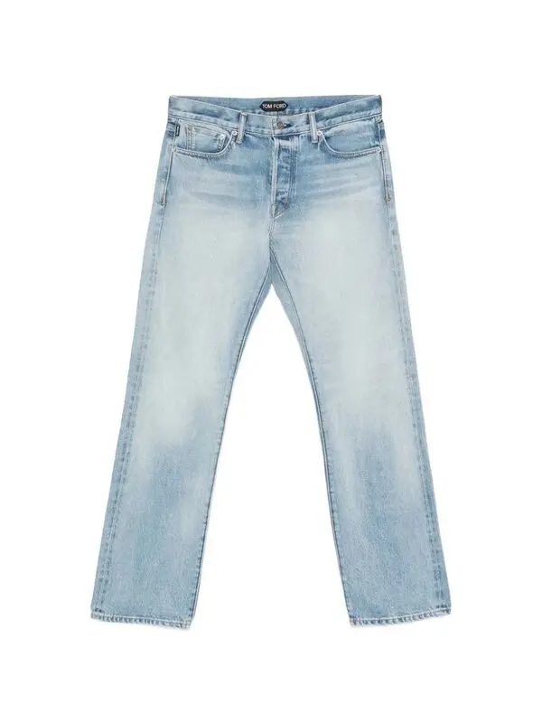 TOM FORD Faded Straight Jeans - Blue