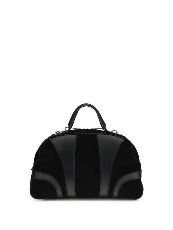 Dries Van Noten Leather And Suede Travel Bag - Black