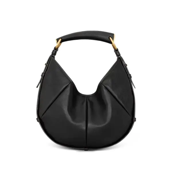 Saint Laurent Leather Tote Bag With Gold-tone Hardware - Black