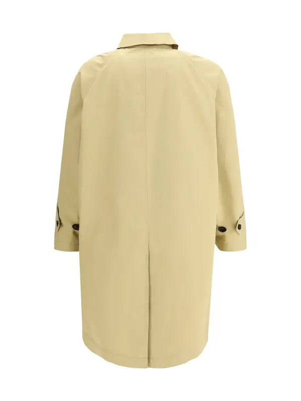Burberry Long Cotton Twill Car Coat