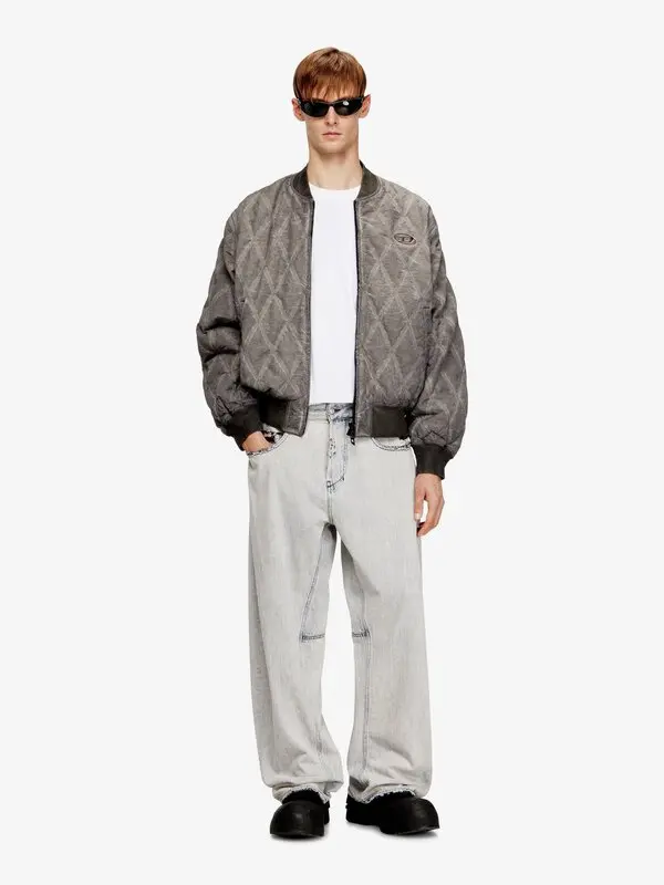 DIESEL® Diamond-quilted Cotton Blend Jacket - Multicolor