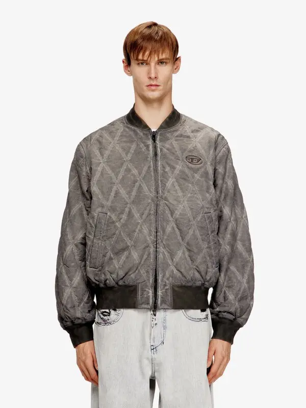 DIESEL® Diamond-quilted Cotton Blend Jacket - Multicolor