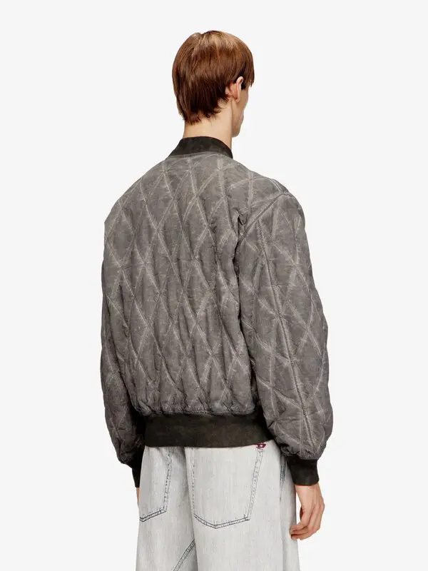 DIESEL® Diamond-quilted Cotton Blend Jacket - Multicolor