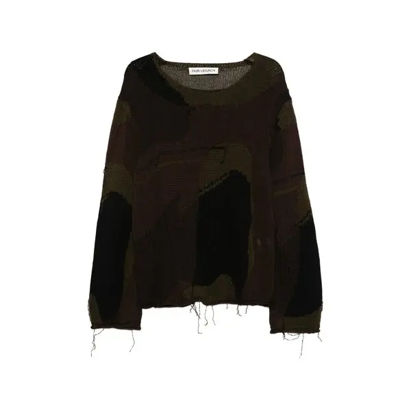 Our Legacy Camouflage Knitted Jumper