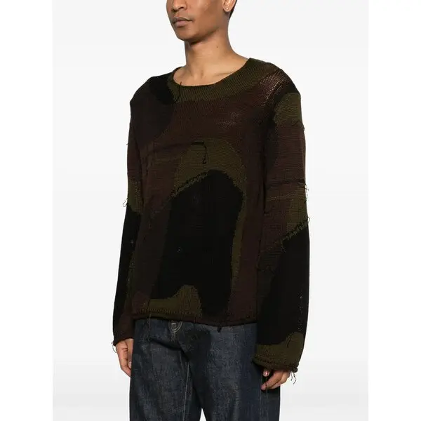 Our Legacy Camouflage Knitted Jumper