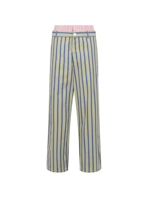 Marni Striped Wide-leg Trousers - Multicolor