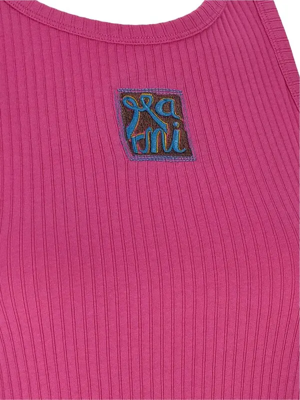 Marni Ribbed Tank Top With Applique
