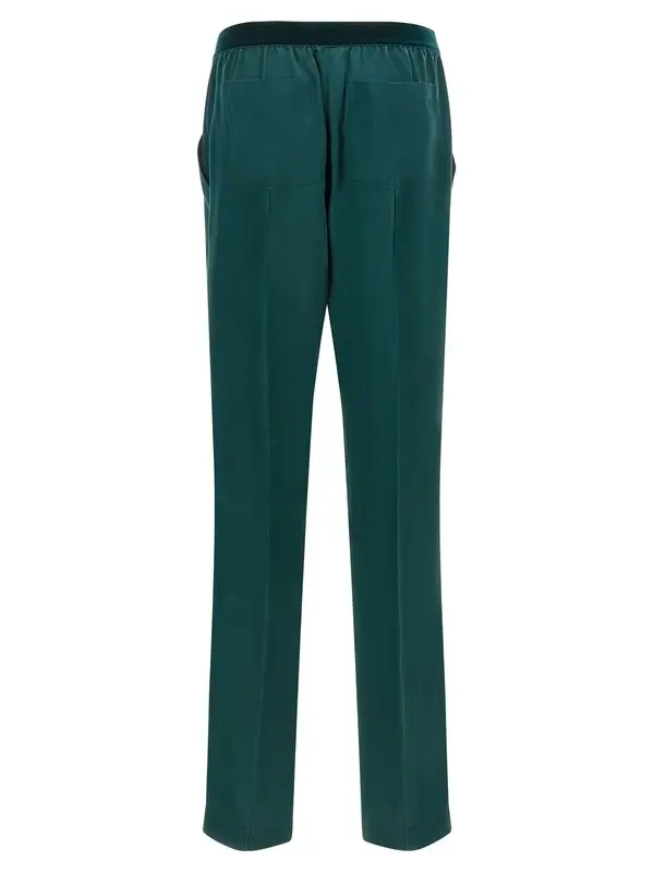 TOM FORD Silk Trousers - Green
