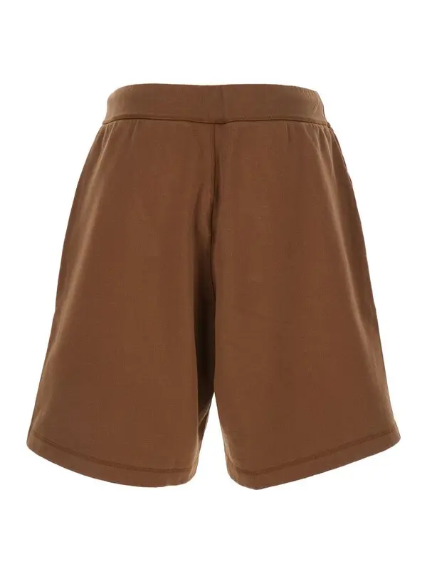Dsquared2 Cotton Drawstring Shorts With Logo Lettering - Brown
