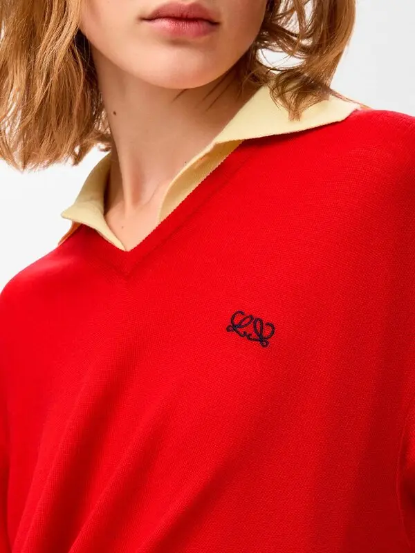 Loewe Draped Sweater In Wool - Multicolor