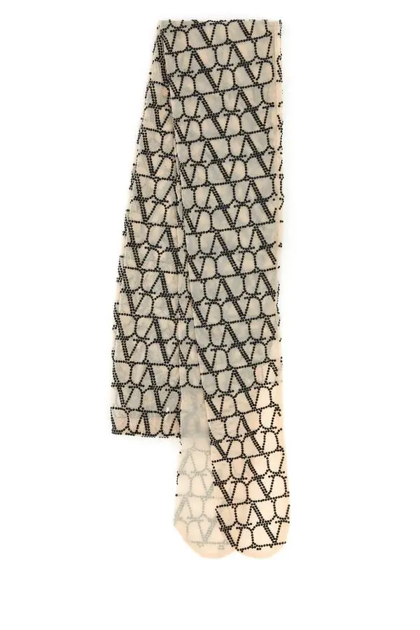 Valentino Garavani Embroidered Tulle Collant - Multicolor