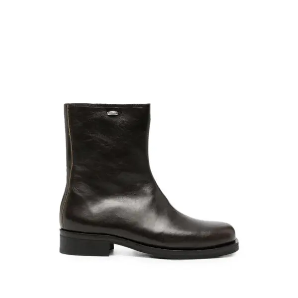 Our Legacy Zip Up Ankle Boots - Brown
