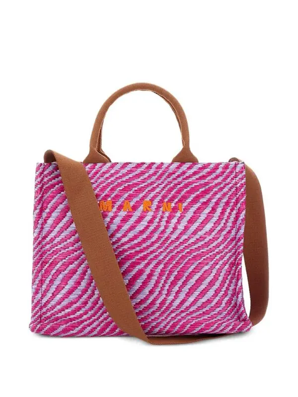 Marni Small Tote Bag With Print - Multicolor