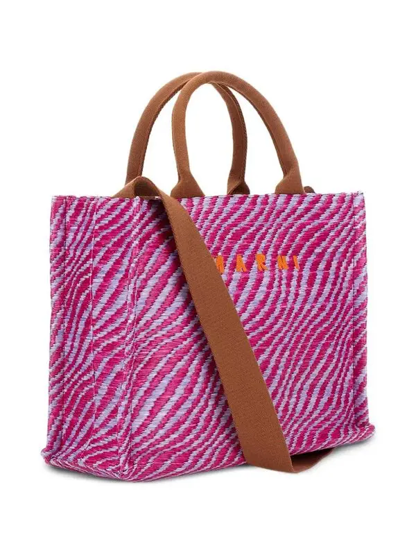 Marni Small Tote Bag With Print - Multicolor
