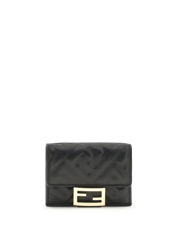 Fendi Leather Wallet - Black