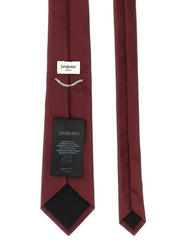 Saint Laurent Silk Satin Tie