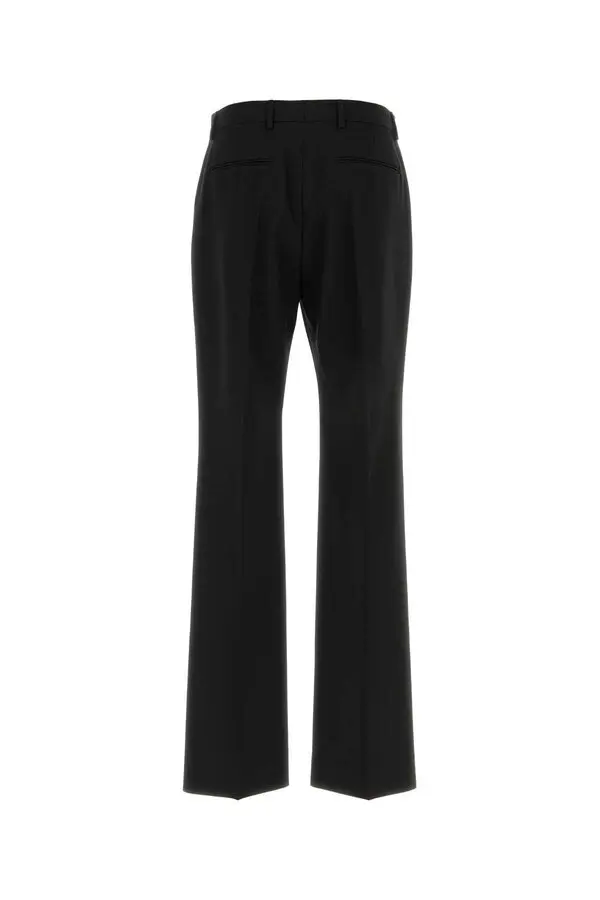 Valentino Garavani Virgin Wool Tailored Trousers - Black
